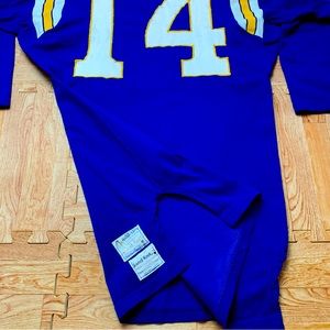 Medalist | Shirts | Vintage Medalist Sand Knit Football Jersey 4 Blue Size 4 Los Angeles 197072 ...